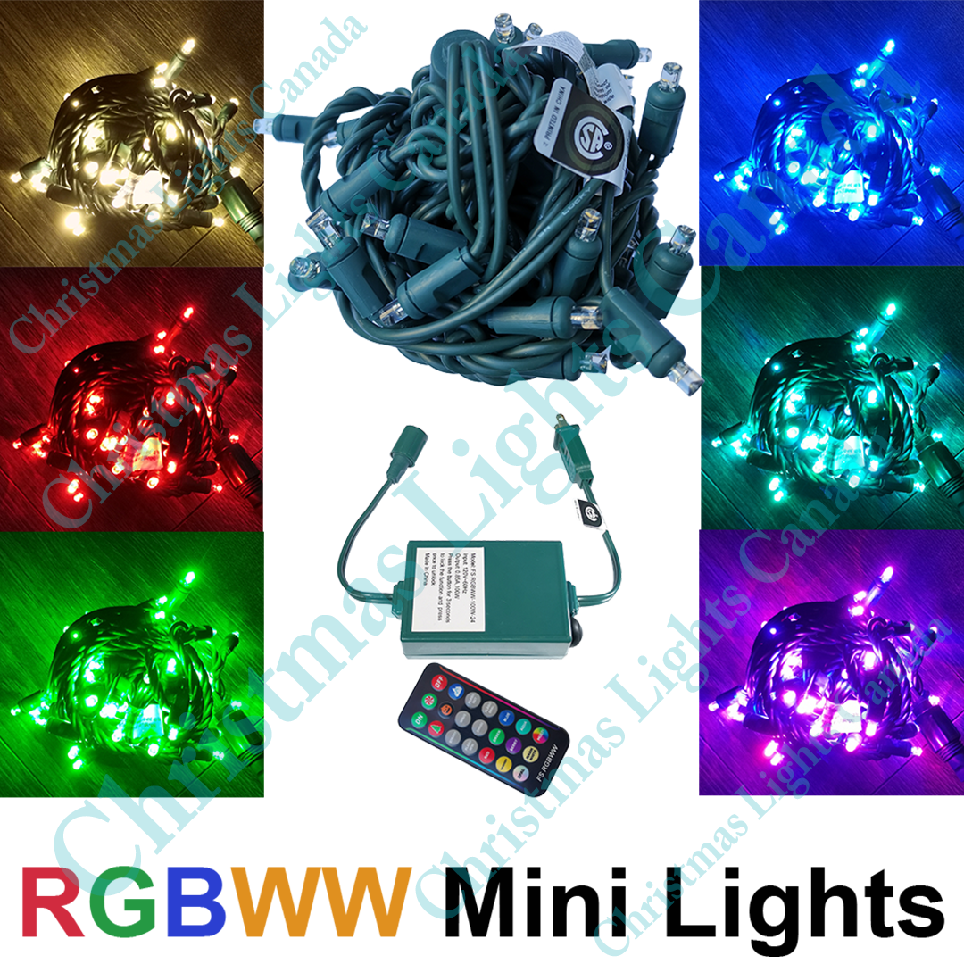 COAXIAL 5mm – RGBWW MINI LIGHTS – WATERPROOF STRAND – PRO SERIES – 17 ...